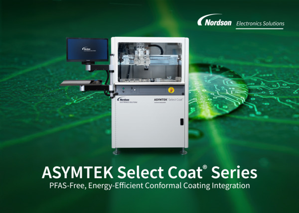 诺信电子技术行业解决方案可实现 actnano 无 PFAS 涂层与 ASYMTEK Select Coat® 保形涂层系统的无缝集成